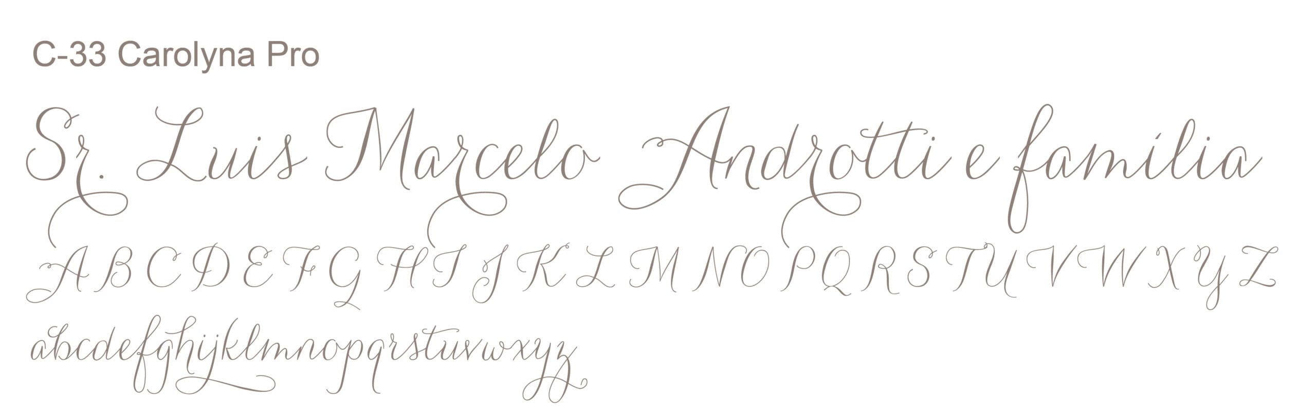 Letra e Fontes para convites de casamento - Letras Clássicas C-33 - Art ...