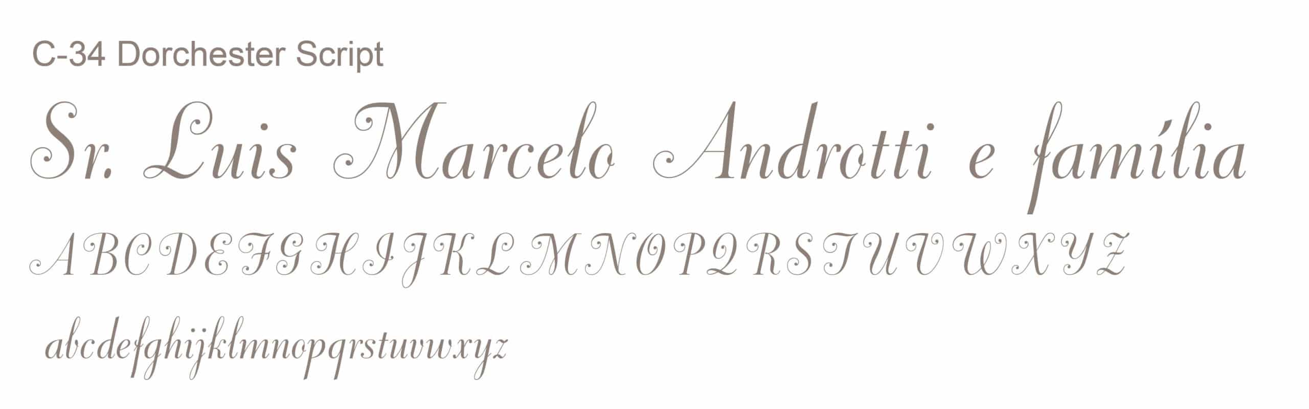 Letra e Fontes para convites de casamento - Letras Clássicas C-34 - Art ...