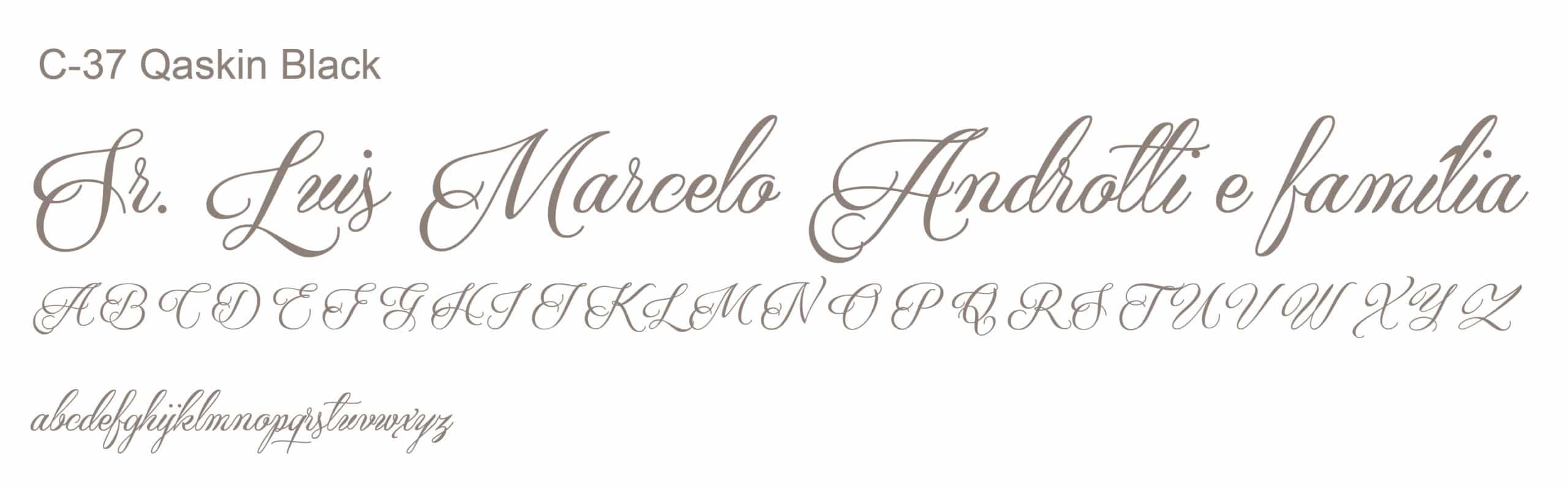 Letra e Fontes para convites de casamento - Letras Clássicas C-37 - Art ...